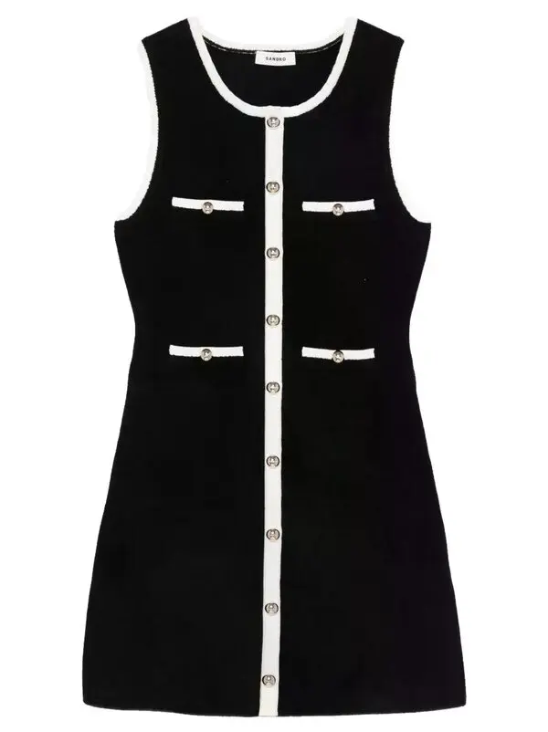 Sandro Sleeveless Mini Dress - Black