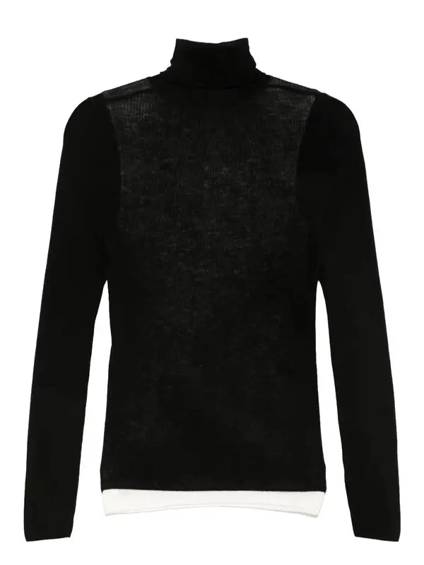 Sandro Wool Sweater - Black