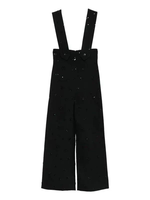 Maje Sequin-embellished Trousers - Black