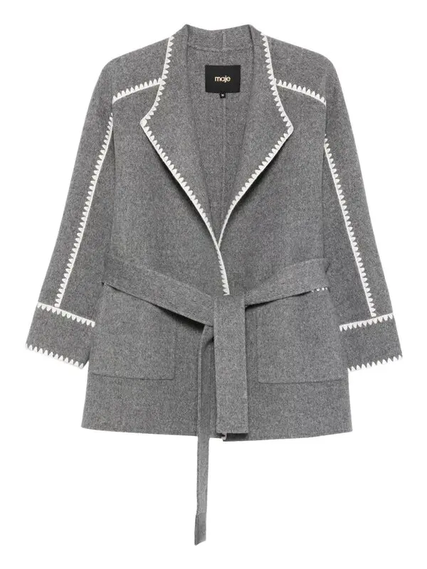 Maje Wool Coat - Grey