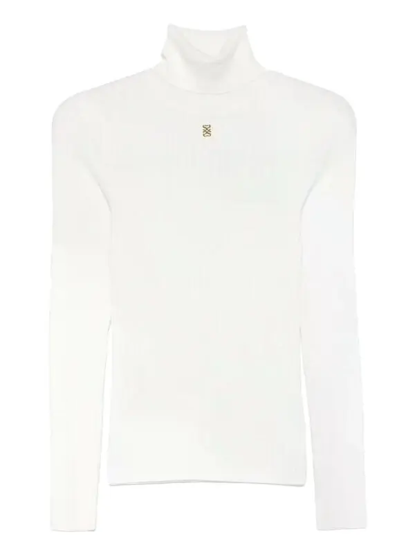 Sandro Ribbed-knit Jumper - White