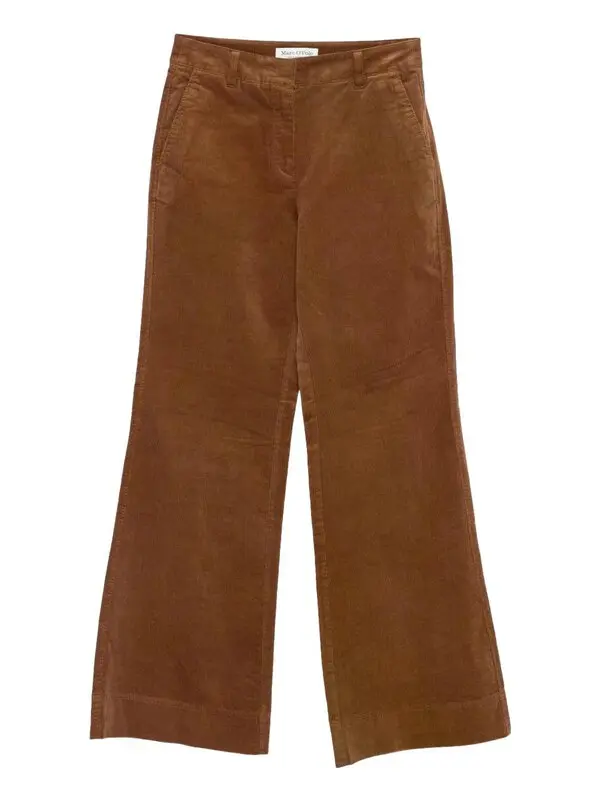 Marc O'polo Corduroy Flared Trousers - Brown