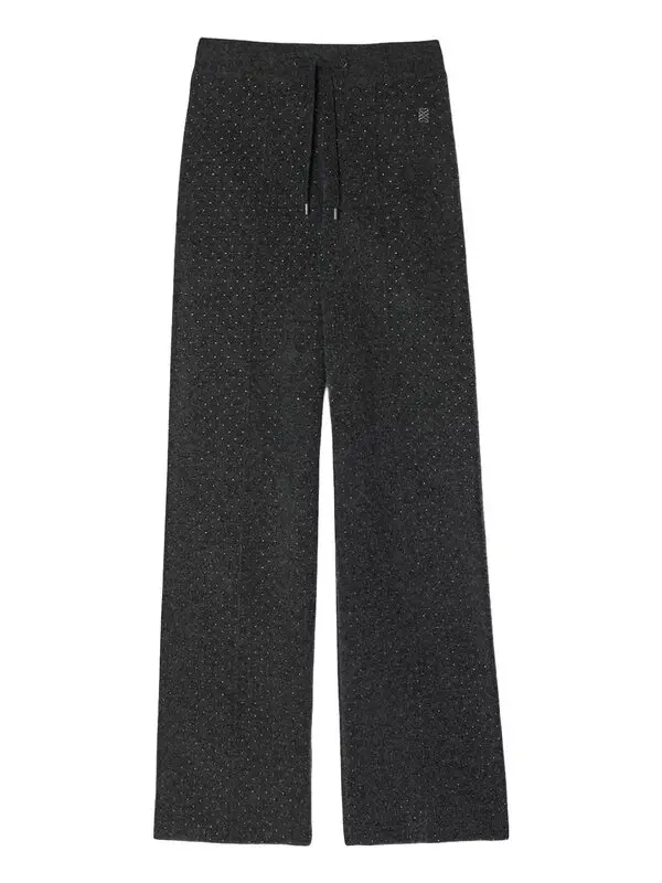 Sandro Rhinestone Embellished Trousers - Grey