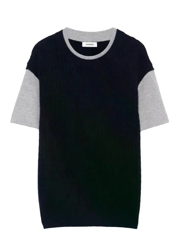 Sandro Layered T-shirt - Blue