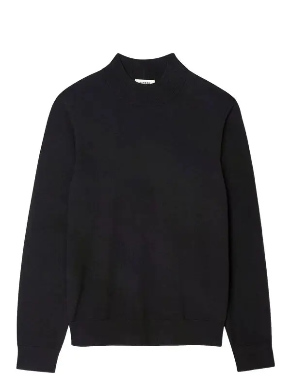 Sandro Wool Long Sleeve Sweater - Blue