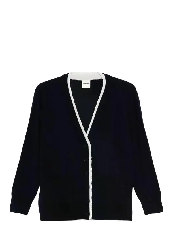 Sandro Cashmere Cardigan - Blue