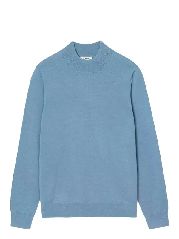 Sandro Crew-neck Long-sleeve Sweater - Blue