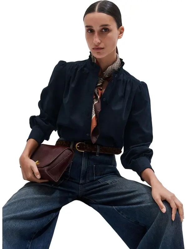 ME+EM Micro Cord Shirt - Navy