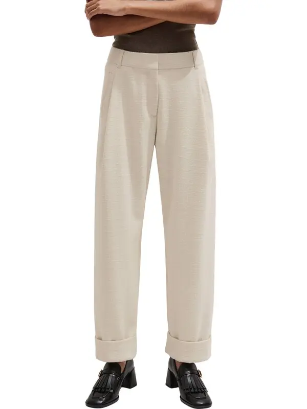 ME+EM Tapered Trouser - Ivory