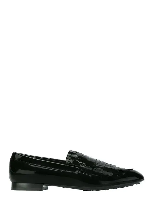 TOD'S Tassel Detail Loafers - Black
