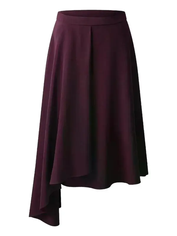Shanghai Tang Asymmetric Skirt - Purple
