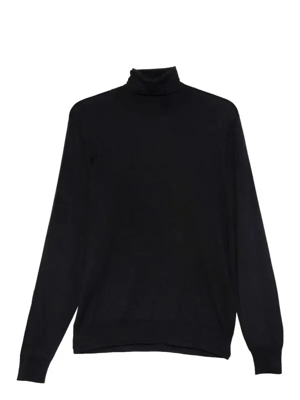 DELL'OGLIO Turtleneck Long-sleeve Sweater - Blue