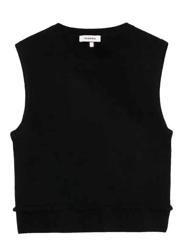 Sandro Sleeveless Top - Black