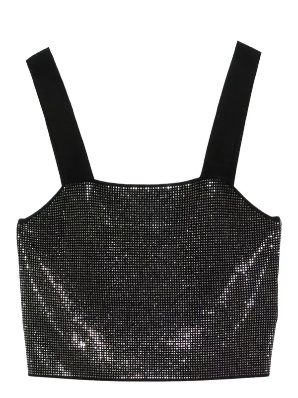 Maje Rhinestone-embellished Top - Black
