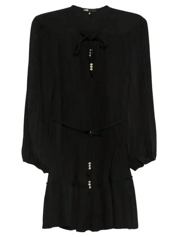Maje Pleated Dress - Black