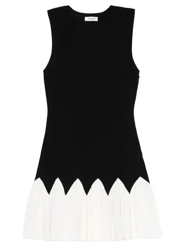 Sandro Knitted Mini Dress - Black