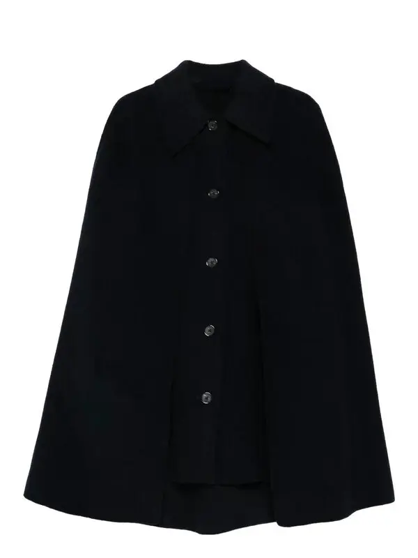 TOTEME Buttoned Cape Coat - Blue