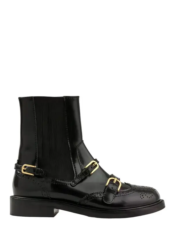 Sandro Buckle-detail Boots - Black
