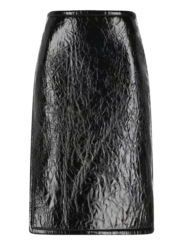 Gucci Midi Skirt With Slit - Black