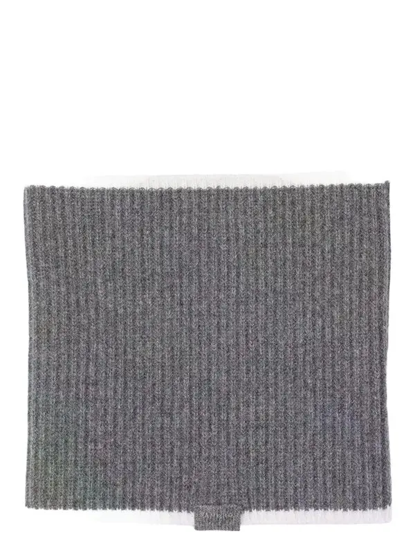 Sandro Ribbed Knit Scarf - Grey