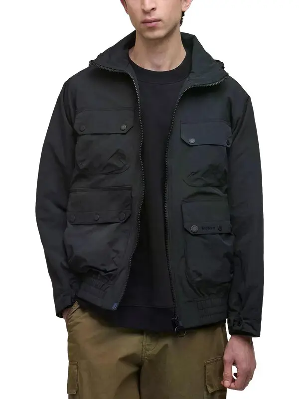 Barbour Hooded Multi-pocket Jacket - Black