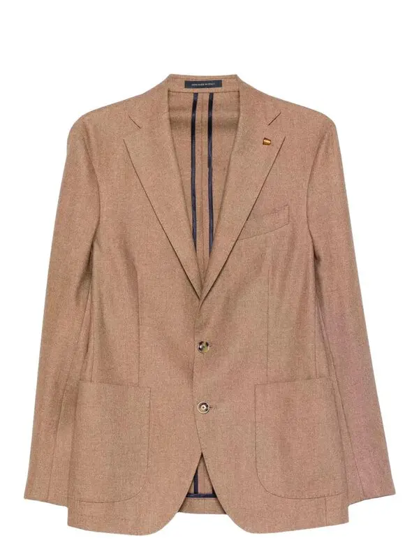 LATORRE Single-breasted Blazer - Brown