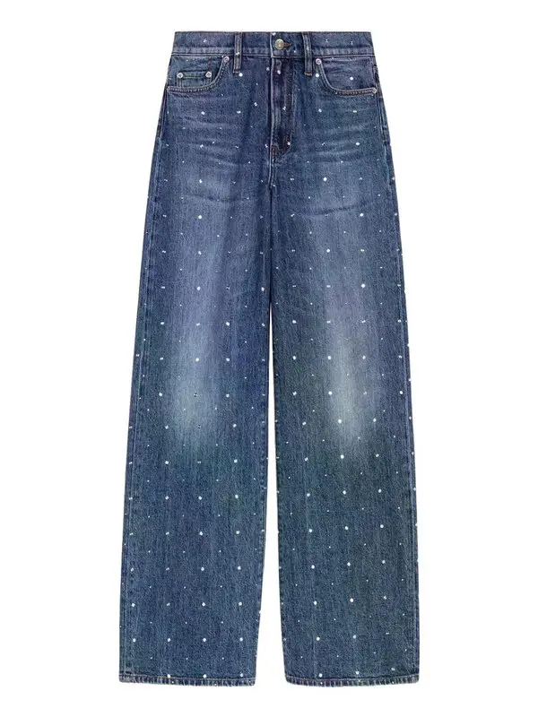Maje Stud-embellished Jeans - Blue