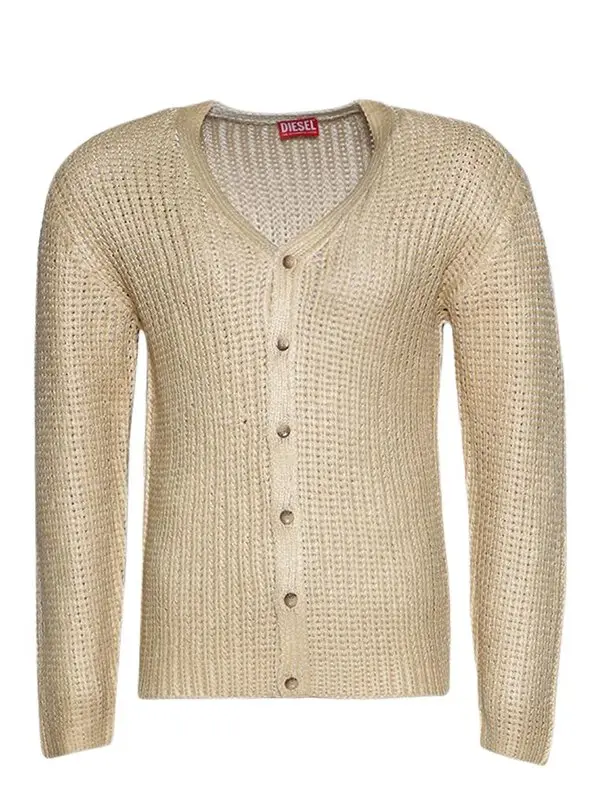 Diesel K-michor Knitwear Cardigan - Yellow