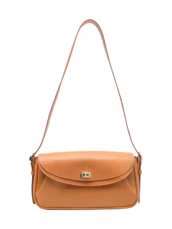 Sandro Leather Shoulder Bag - Brown