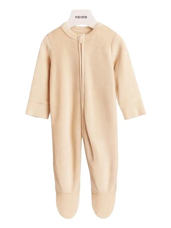 REISS Velour Footie - Neutral