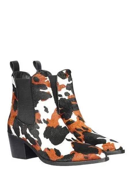 SAINT G Sisi Calf Hair Chelsea Boot - Brown Multi Calf Hair
