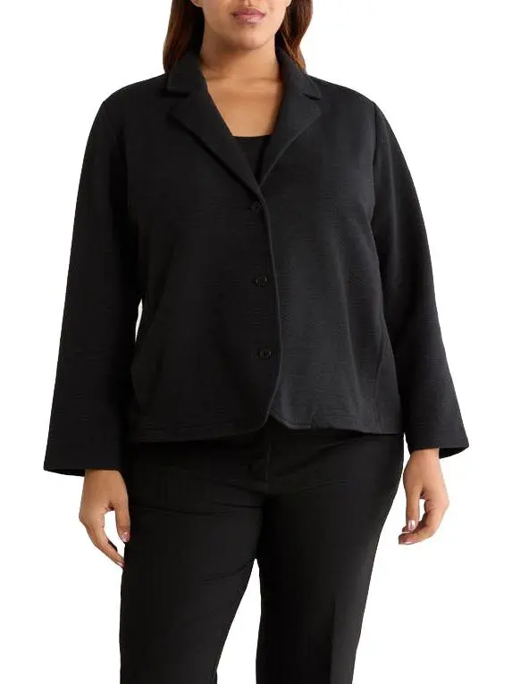 Eileen Fisher Textured Blazer - Black