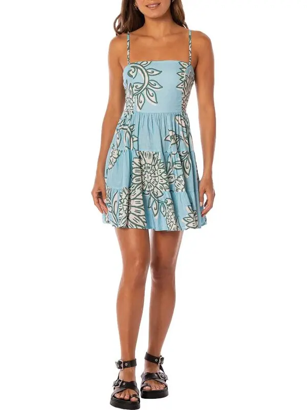 MAAJI Printed Fit & Flare Mini Dress - Light Pastel Blue