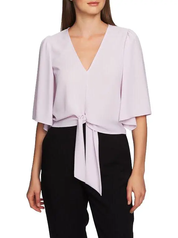 1.State Tie Front Blouse - Orchid Bud