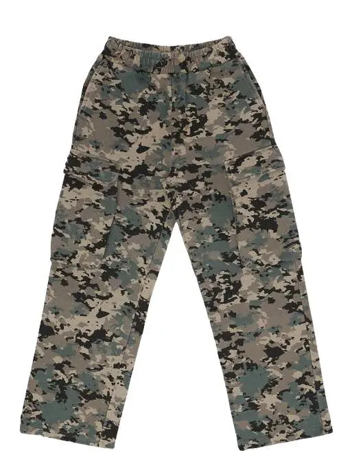 STUDENTS Fleece Cargo Pants - Camo