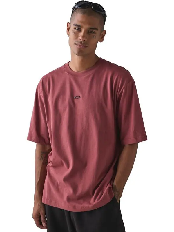 Oakley Metal Rise Logo Tee - Rosewood