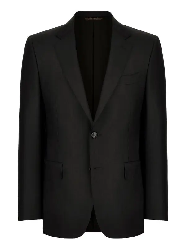 Canali Pure 150's Wool Blazer - Black