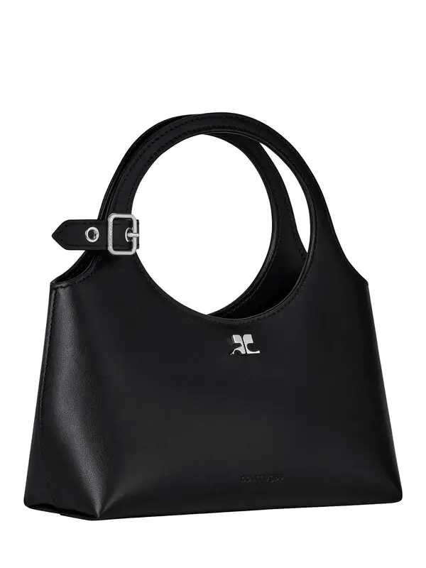 COURREGES Mini Top Handle Bag - Black