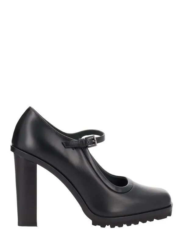 Max Mara Leather Mary Jane - Black