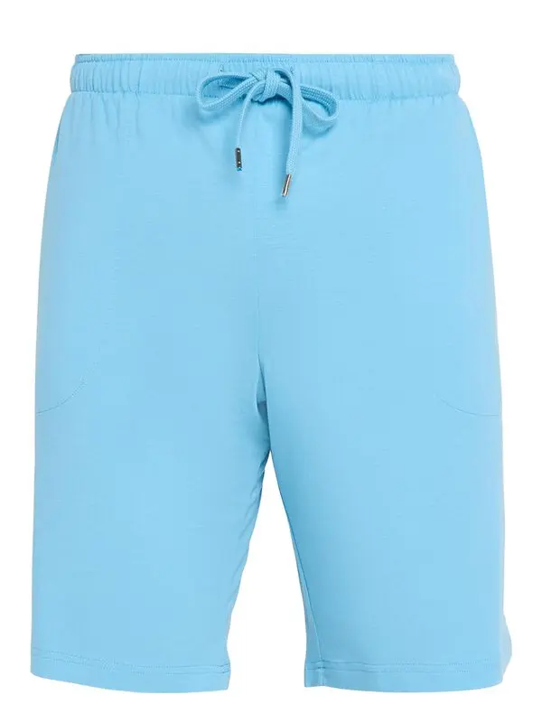 Derek Rose Basel 21 Micro Modal Stretch Lounge Shorts - Blue