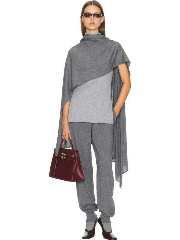HELSA Kerstin Sleeveless Turtleneck - Light Heather Grey