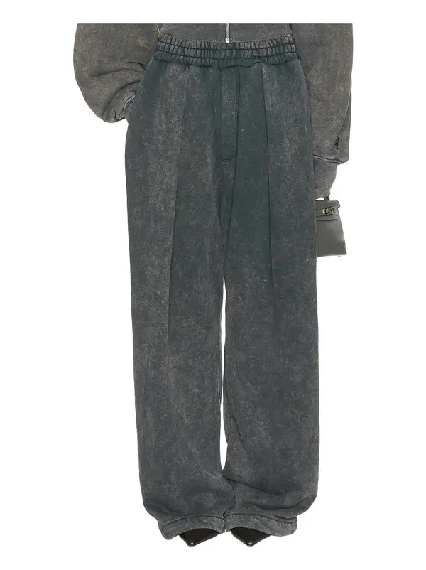 HELSA Full Fleece Sweatpants - Vintage Distressed Black