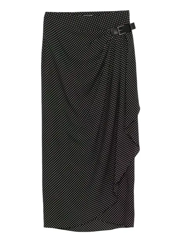 TOM FORD Polka-dot Midi Skirt - Black