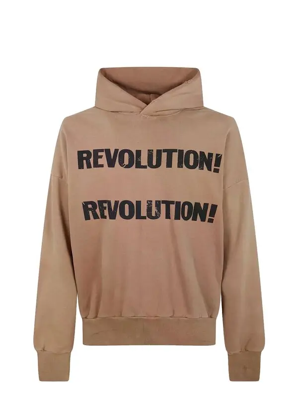 Fear Of God Graphic Print Hoodie - Neutrals