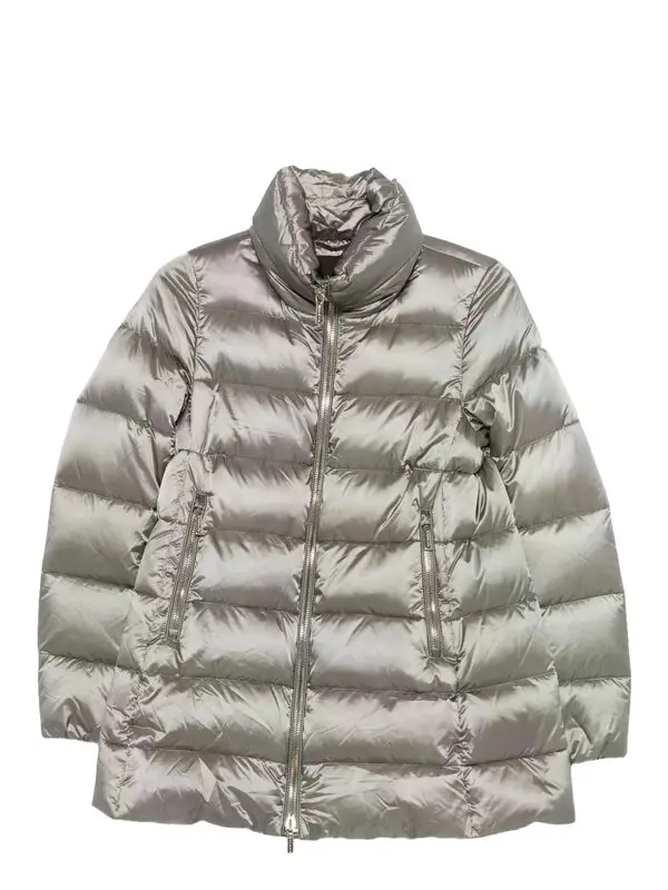 MOORER Quilted Coat - Silver