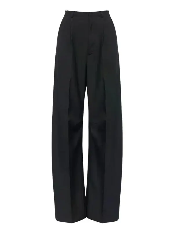 MAISON MARGIELA Tailored Wide Leg Trousers - Black
