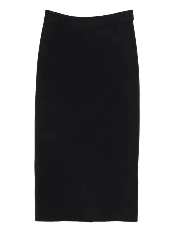 Marc O'polo Midi Skirt With Slit - Blue