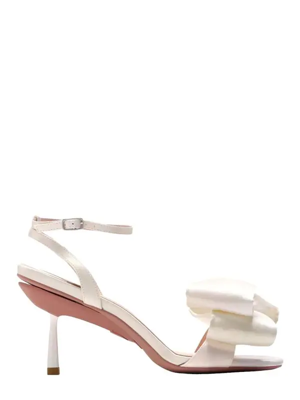 VICE VERSA 95mm Bow Ankle-strap Sandals - White