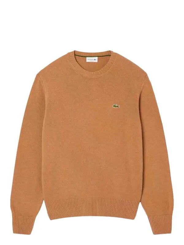 Lacoste Logo Crew-neck Sweater - Brown