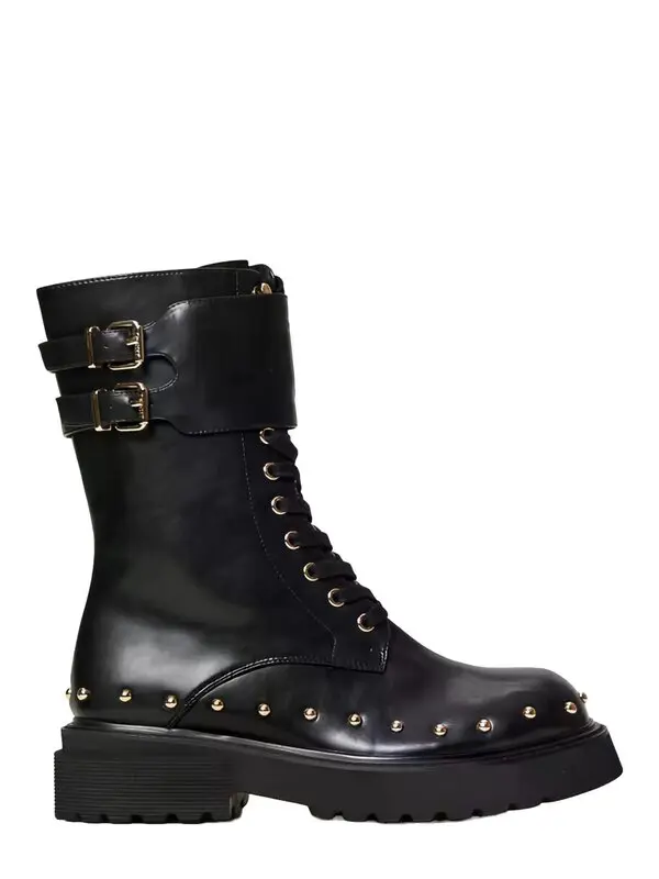 TWINSET Lace-up Combat Boots - Black